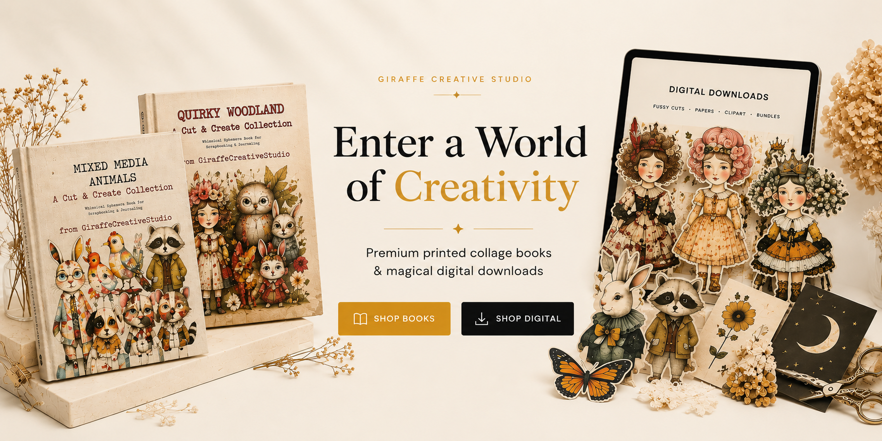 Printed Collage Books – Giraffe Creative Studio